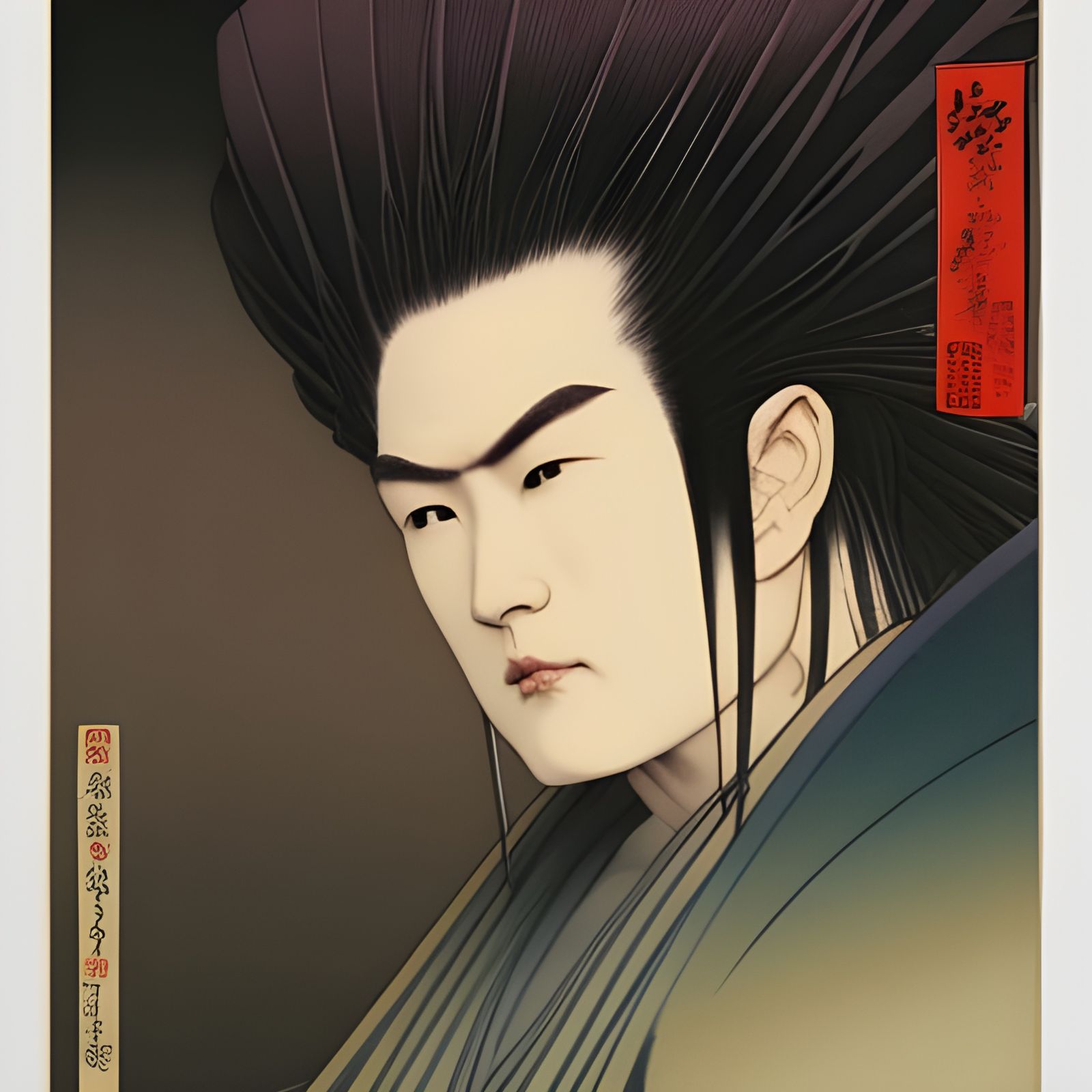 Stylized Samurai Portrait - AI Generated Artwork - NightCafe Creator