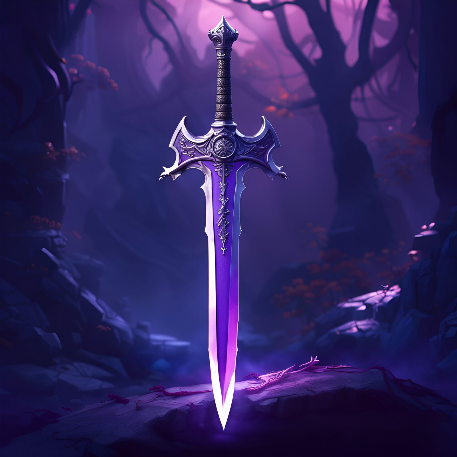 The indigo sword - AI Generated Artwork - NightCafe Creator