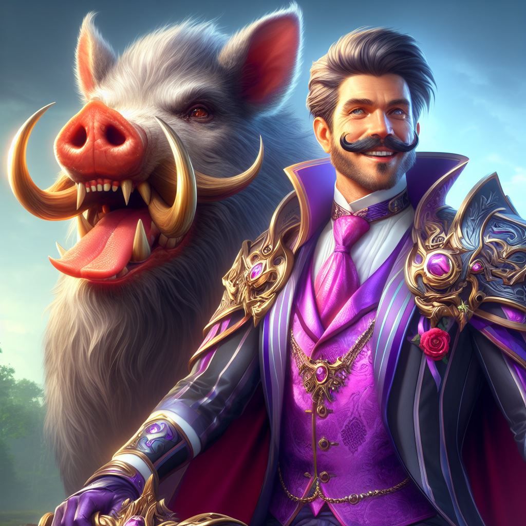 The Sun Bear Pig Knight - AI Generated Artwork - NightCafe Creator