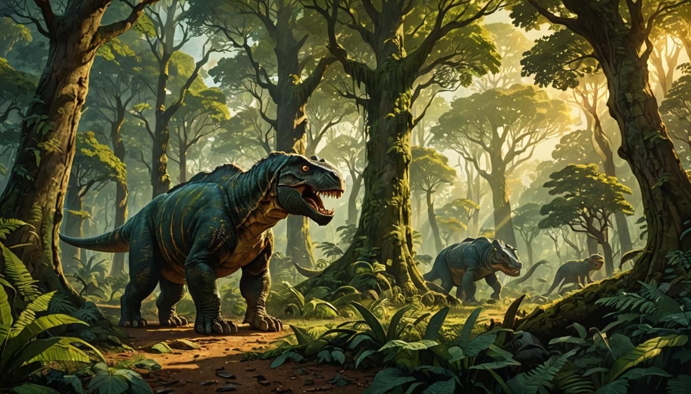 Volgatitan - Surreal Realistic Paleoart of Volgatitan in Pre...