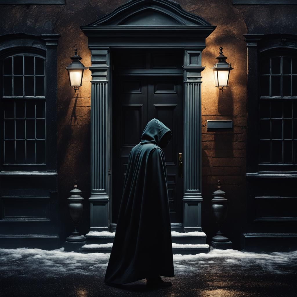 mysterius figure hiding in shadows - AI Generated Artwork - NightCafe ...
