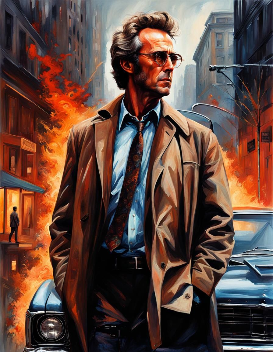 Detective Harry Callahan - Dirty Harry - AI Generated Artwork ...
