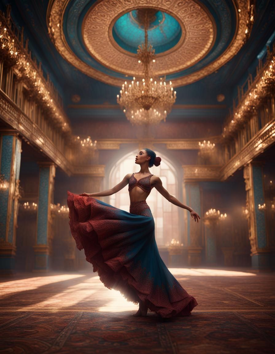Arabesque Dancer - AI Generated Artwork - NightCafe Creator