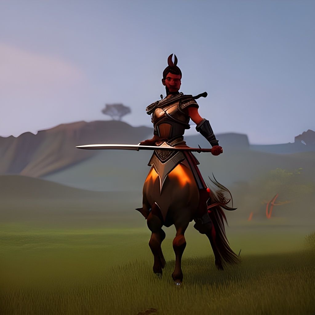 Centaur gladiator - AI Generated Artwork - NightCafe Creator