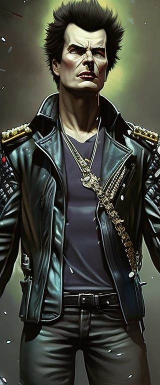 Sid Vicious variant #3 - AI Generated Artwork - NightCafe Creator