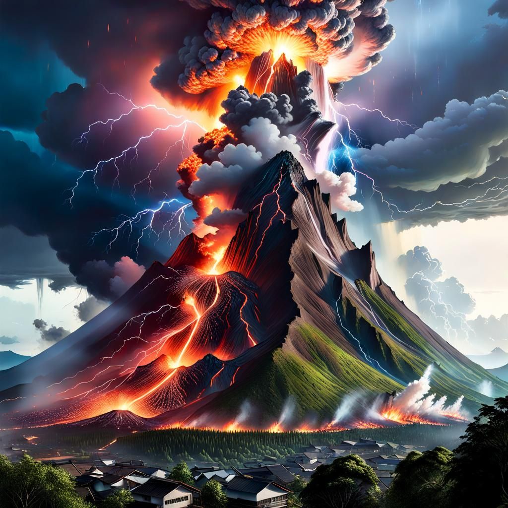 Eruption - AI Generated Artwork - NightCafe Creator