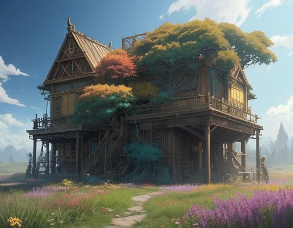 tree house design - AI Generated Artwork - NightCafe Creator