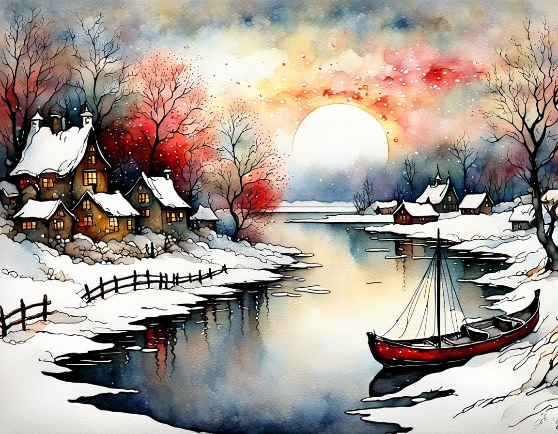 Frostbite Fables - Whispers of Winter Wonderland in Dreamlik...