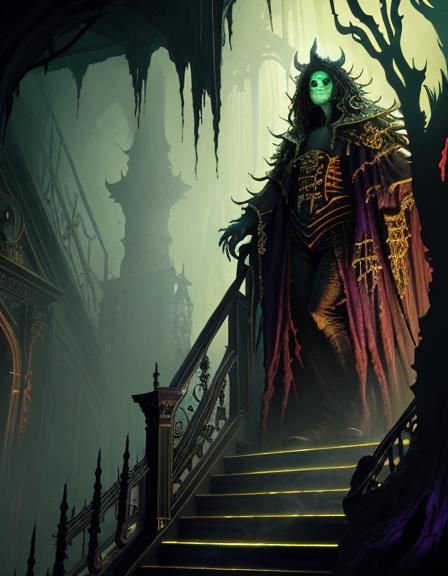 Alien Warlock - AI Generated Artwork - NightCafe Creator