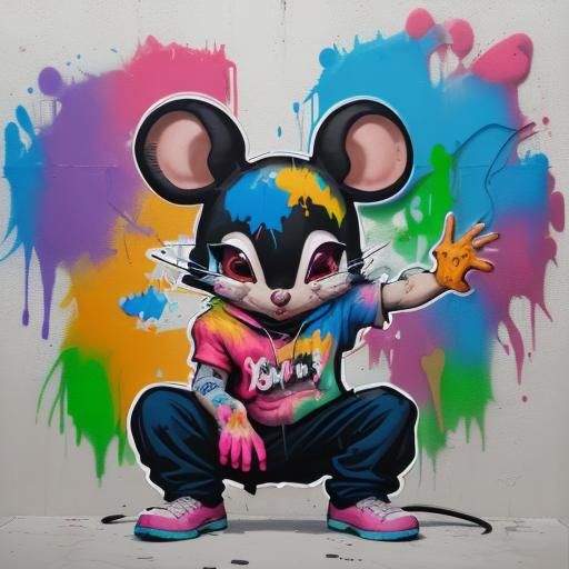 A cute mouse dressed as an rapper - AI Generated Artwork - NightCafe ...