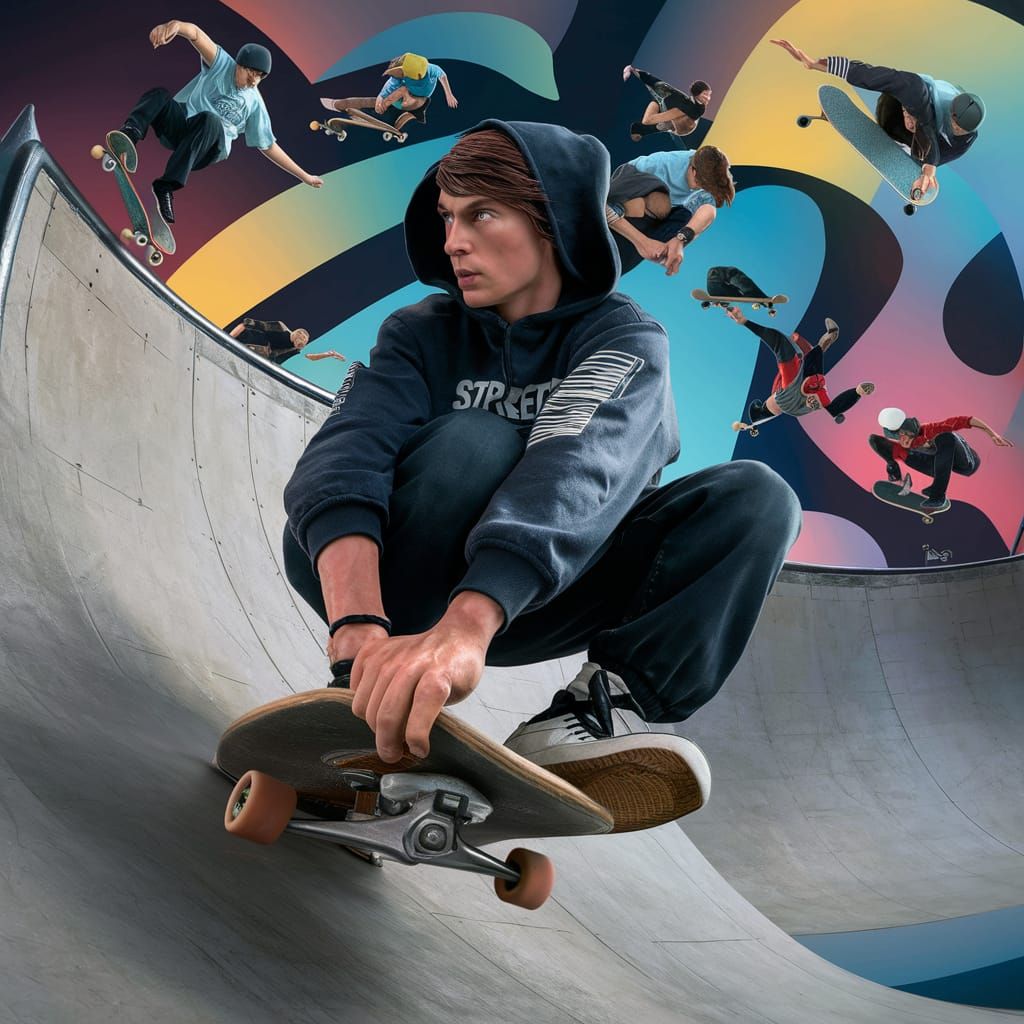 Shredding halfpipe: - AI Generated Artwork - NightCafe Creator