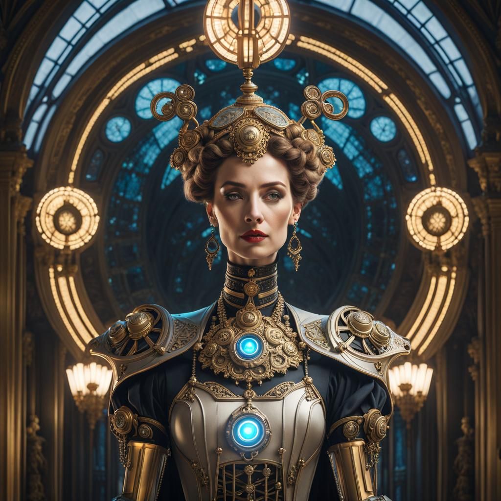 beautiful portrait of Robot Maria from Metropolis - AI Generated ...