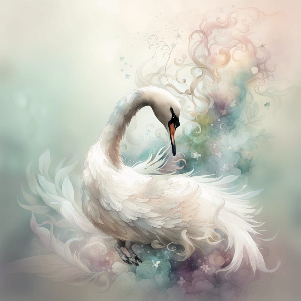 EPIC SWAN - AI Generated Artwork - NightCafe Creator