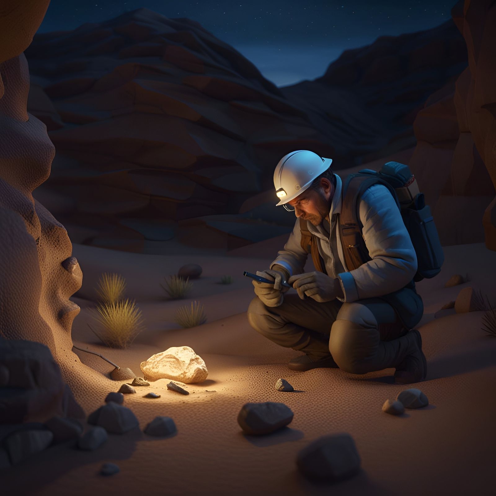 finding fossils - AI Generated Artwork - NightCafe Creator