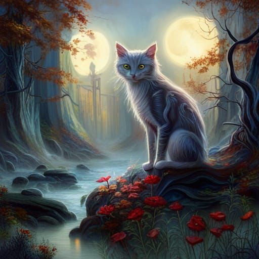 freaky cat - AI Generated Artwork - NightCafe Creator