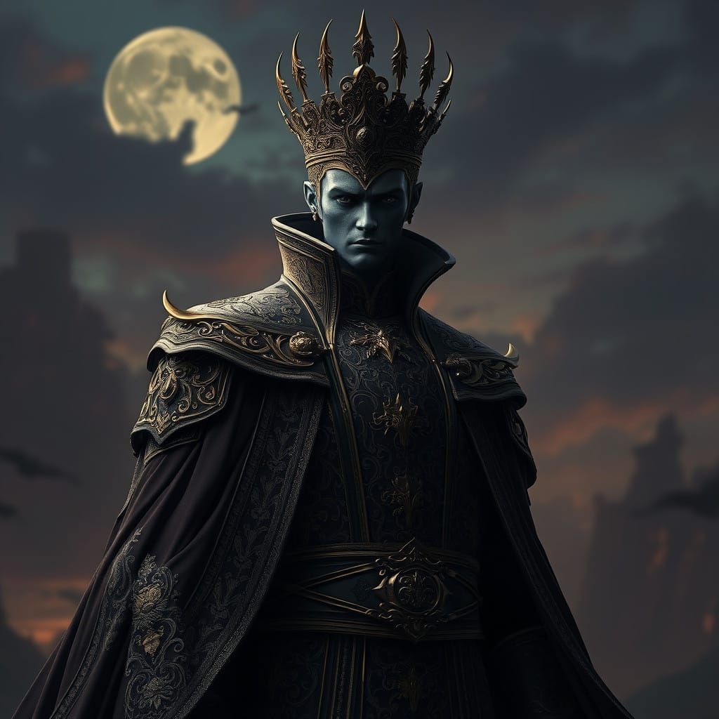 Mysterious Figure Embodies Deception in Dark, Goth... - AI Art