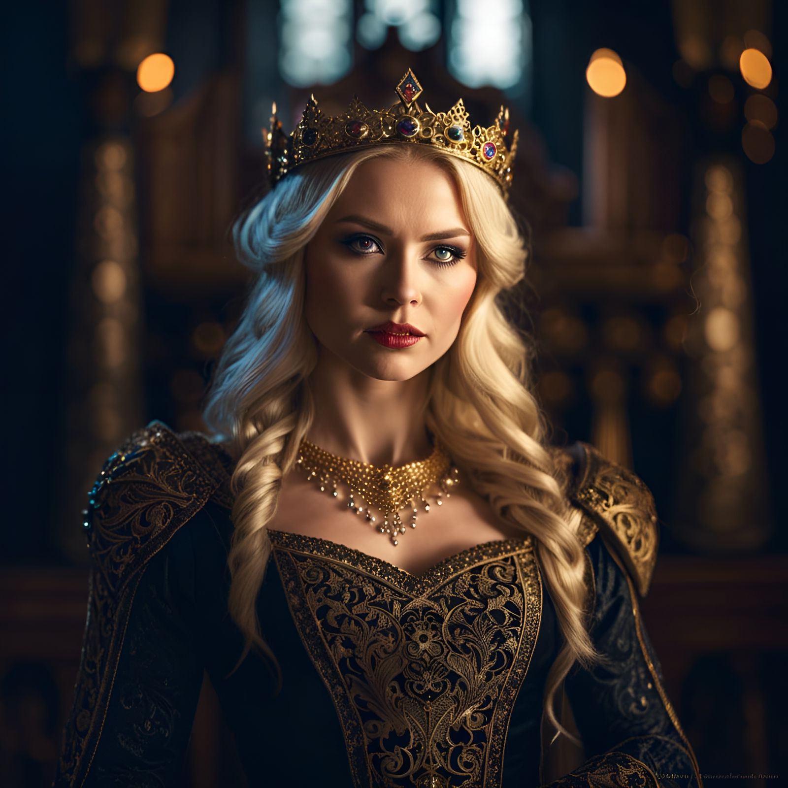 Medieval Characters - the Queen - AI Generated Artwork - NightCafe Creator