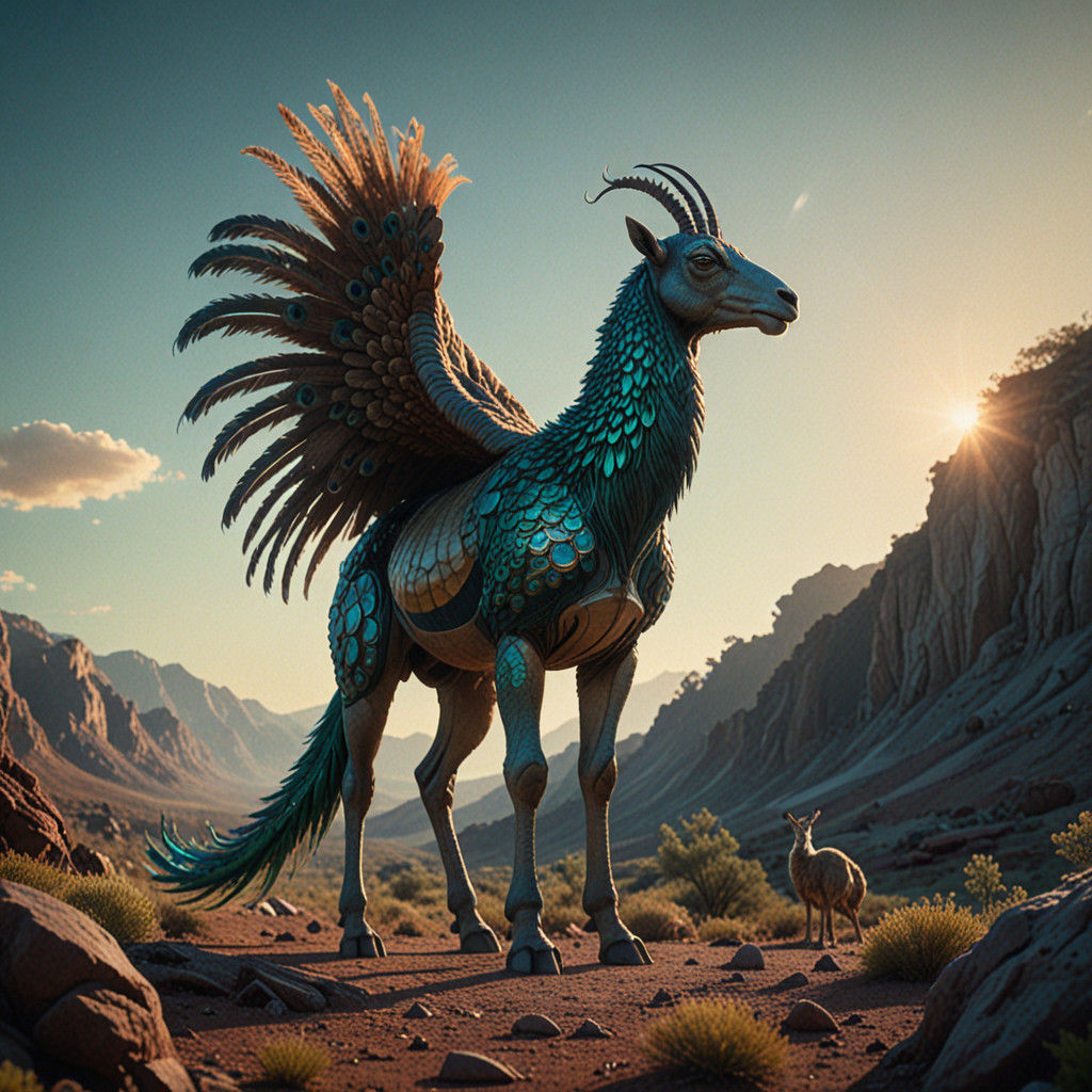 Ethereal Alien Wonders of a Distant Exoplanet - AI Art