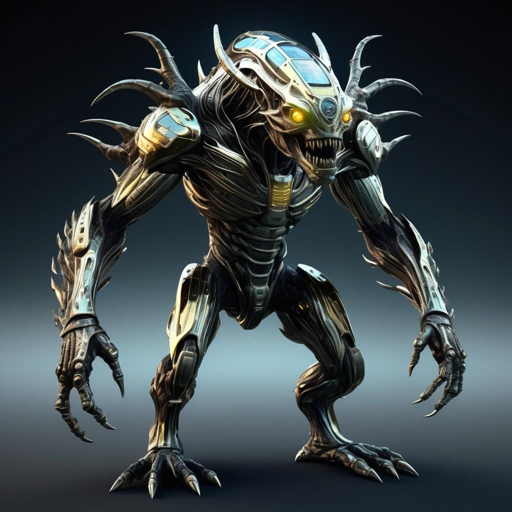 Techno demon - AI Generated Artwork - NightCafe Creator