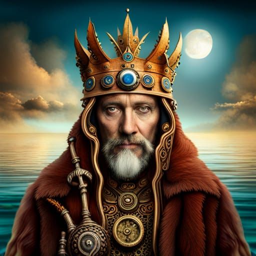 Druid King Portrait - AI Generated Artwork - NightCafe Creator