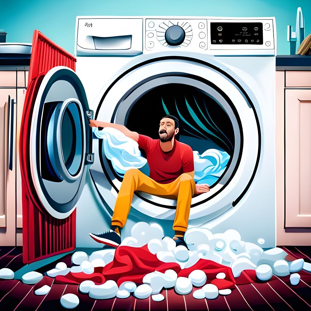 Household items: Washing machine - AI Generated Artwork - NightCafe Creator