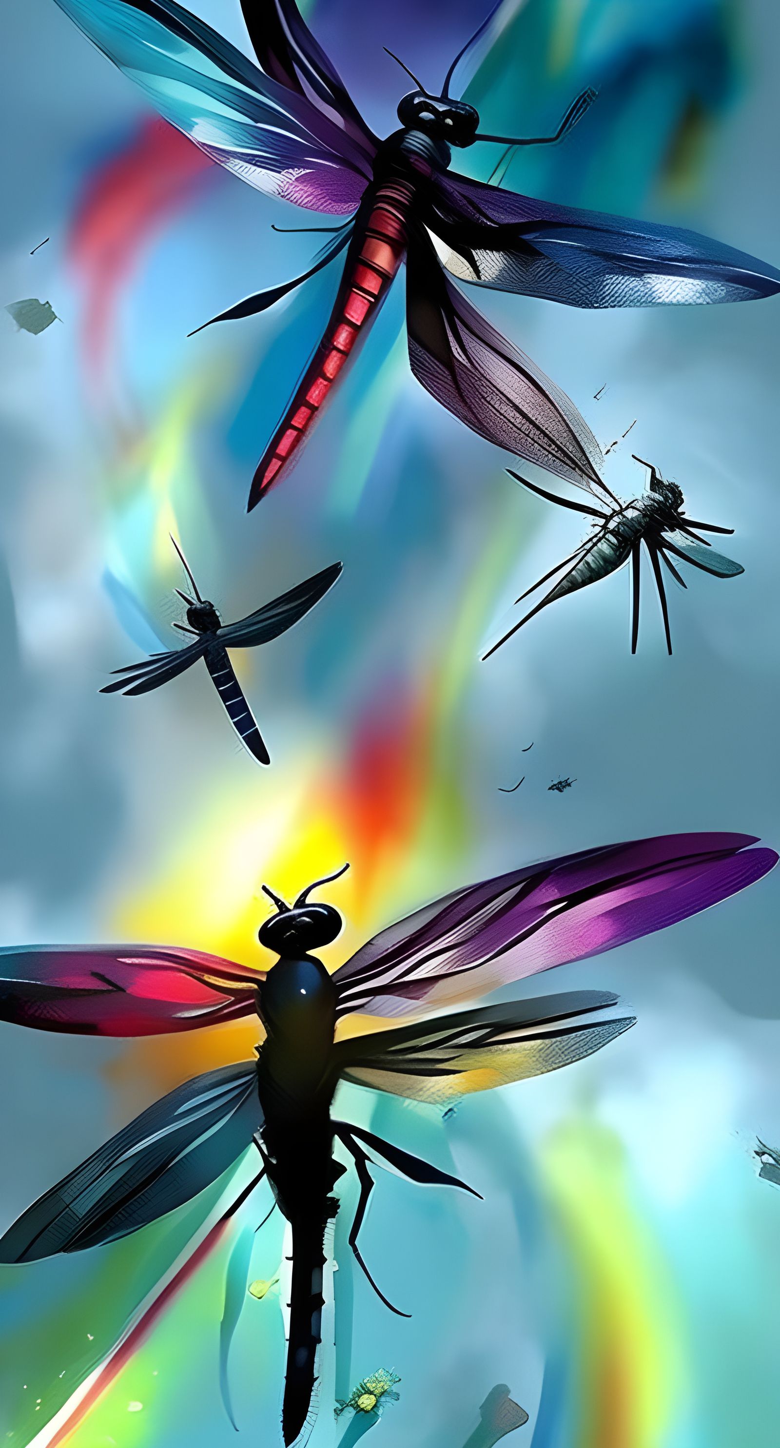 Dance of the Dragonflies - AI Generated Artwork - NightCafe Creator