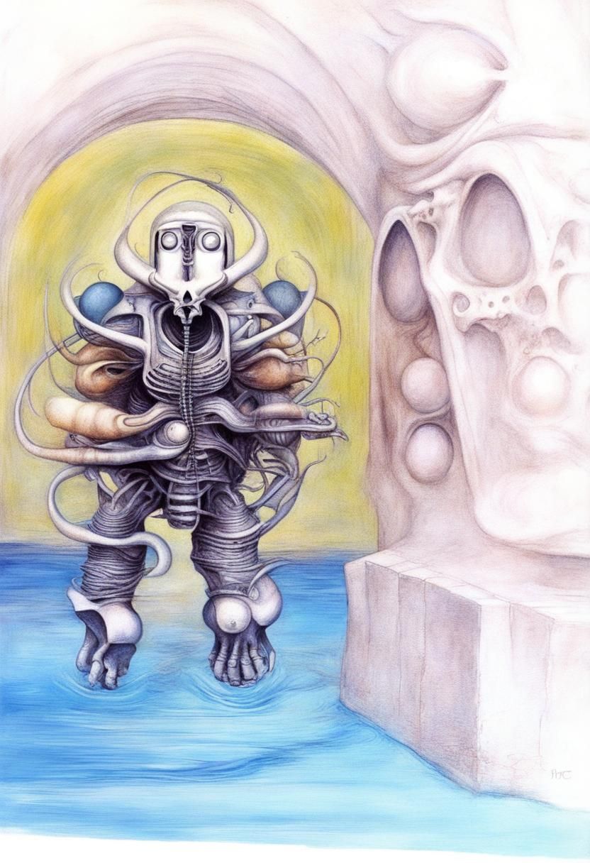 hyperdetailed H.R. Giger gothic art - AI Generated Artwork - NightCafe Creator