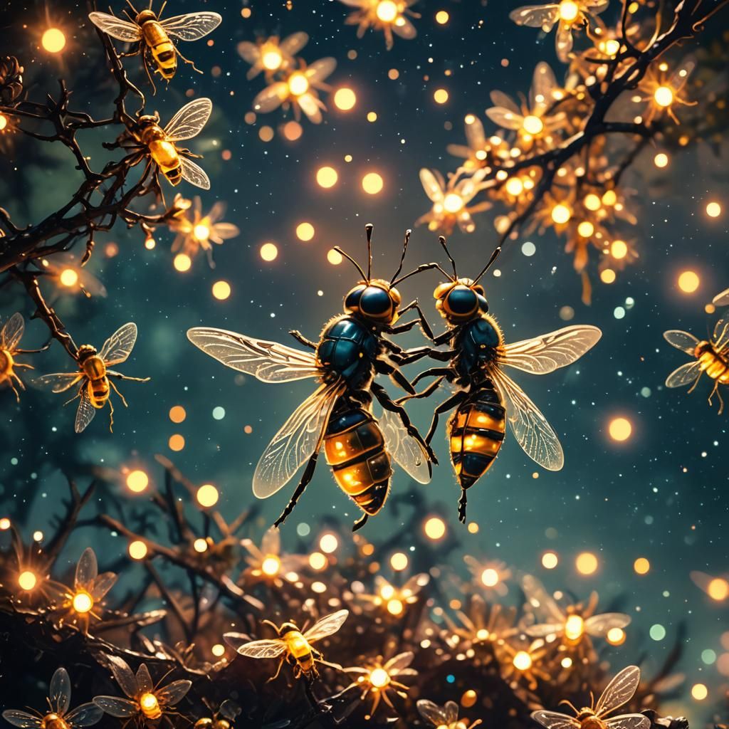 firefly dance - AI Generated Artwork - NightCafe Creator