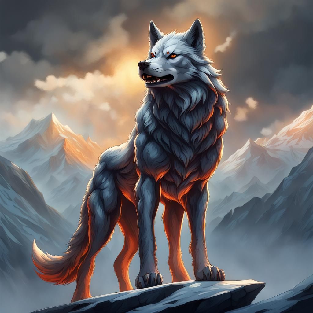 Fenrir. - AI Generated Artwork - NightCafe Creator