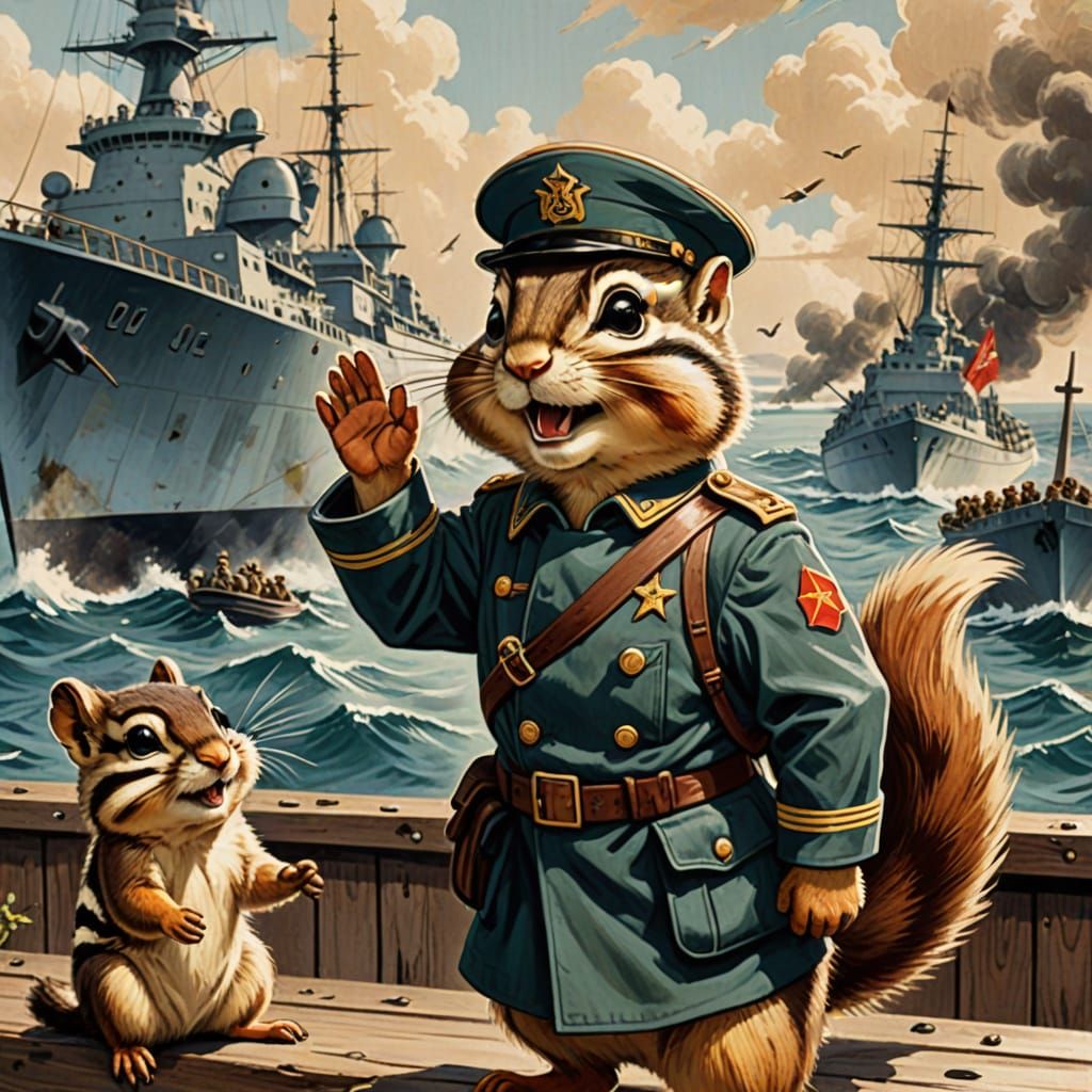 My Dad's a Sailor! - Chipmunk Soldier Embarks on Great Patri...
