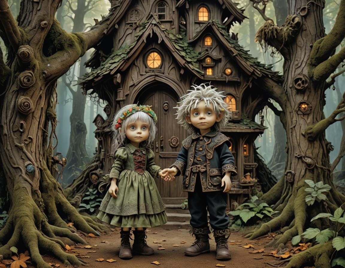 Hansel and Gretel - AI Generated Artwork - NightCafe Creator