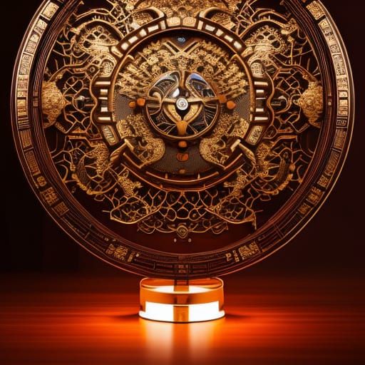 A ancient chinese scientific captivating clock that combining Eastern ...