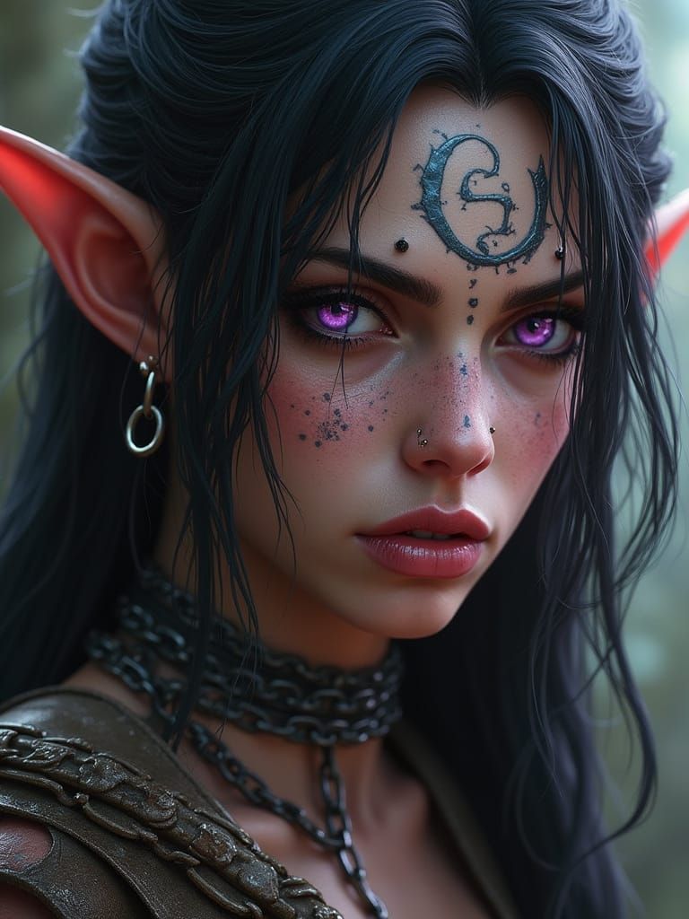 A savage barbarian elf - A savage barbarian elf