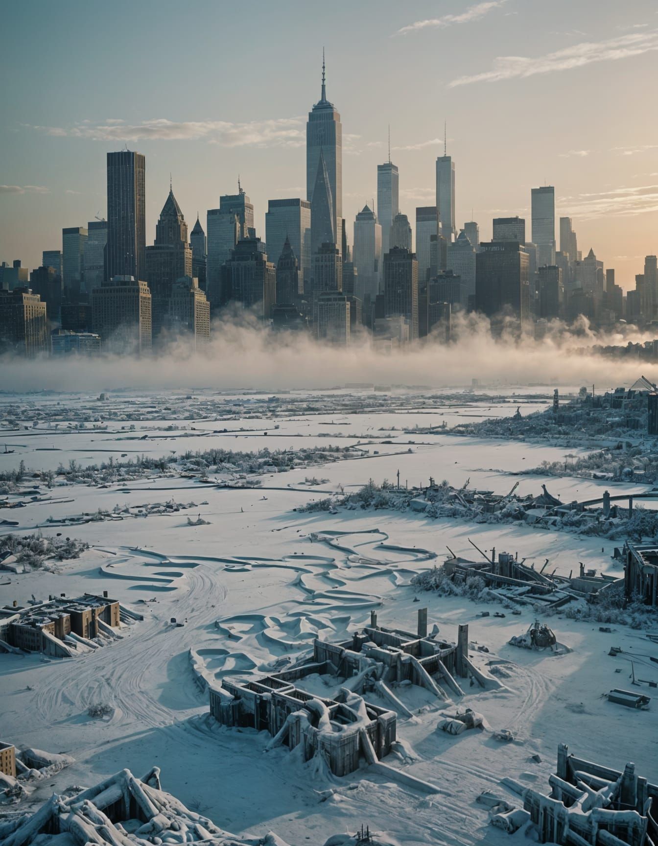 Post-Apocalyptic Winter in New York city
