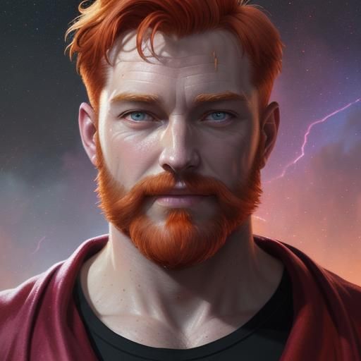 A handsome red-haired man (1) - AI Generated Artwork - NightCafe Creator