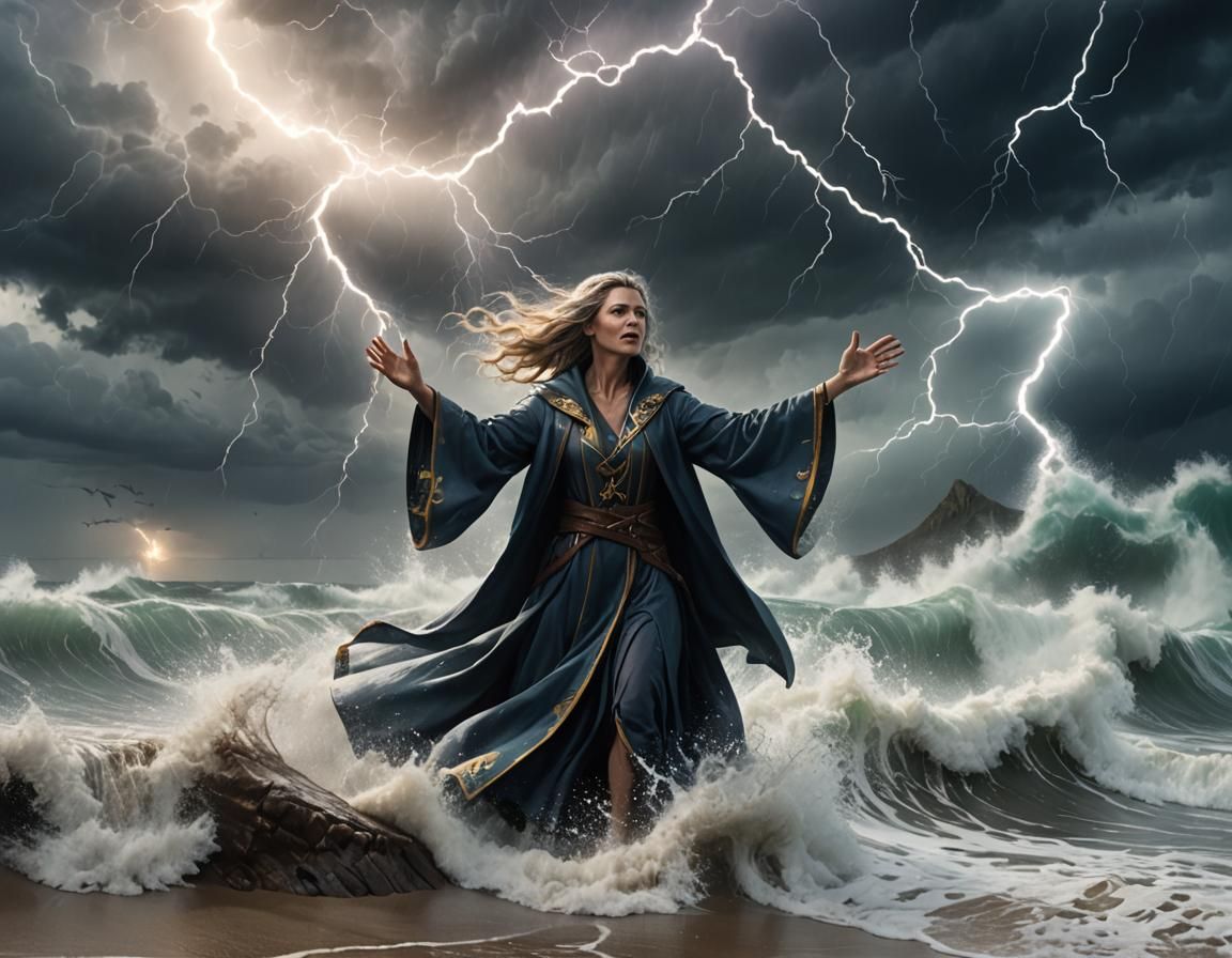 Witch of Weather 4 - AI Generated Artwork - NightCafe Creator