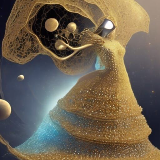 A stunning view of a HYPERREALISTIC swarm of orbe type ovnis firing ...