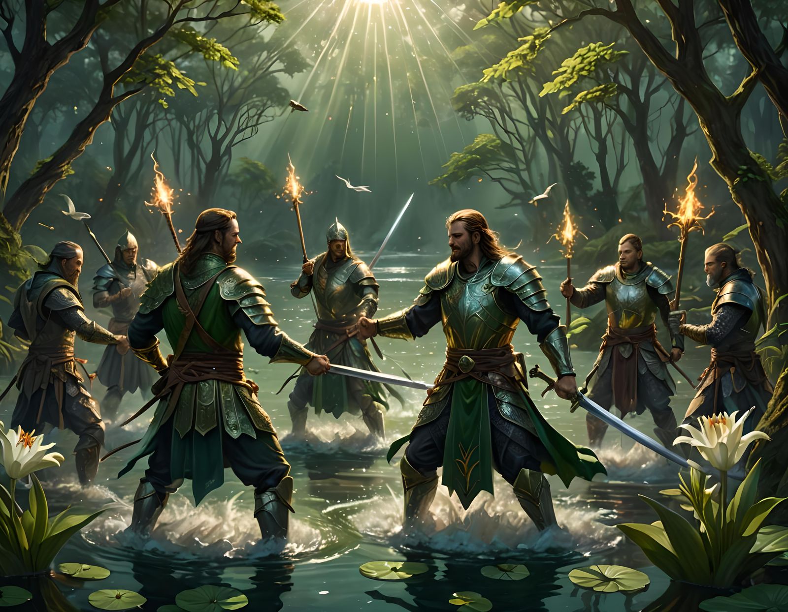 Mystical battle ritual - AI Generated Artwork - NightCafe Creator