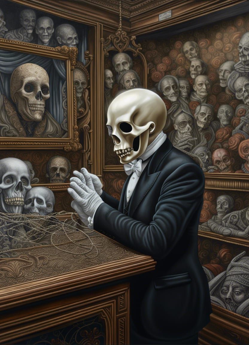 phantom of the museum - AI Generated Artwork - NightCafe Creator