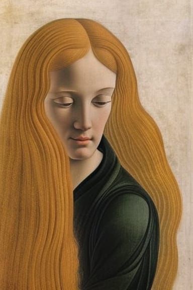 Portrait of Beautiful Renaissance Noble Woman - AI Generated Artwork ...