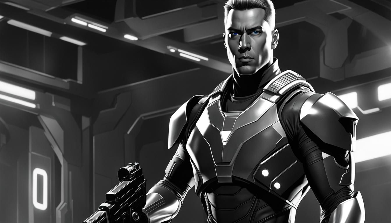 Narcissist Merc (b&w) - AI Generated Artwork - NightCafe Creator