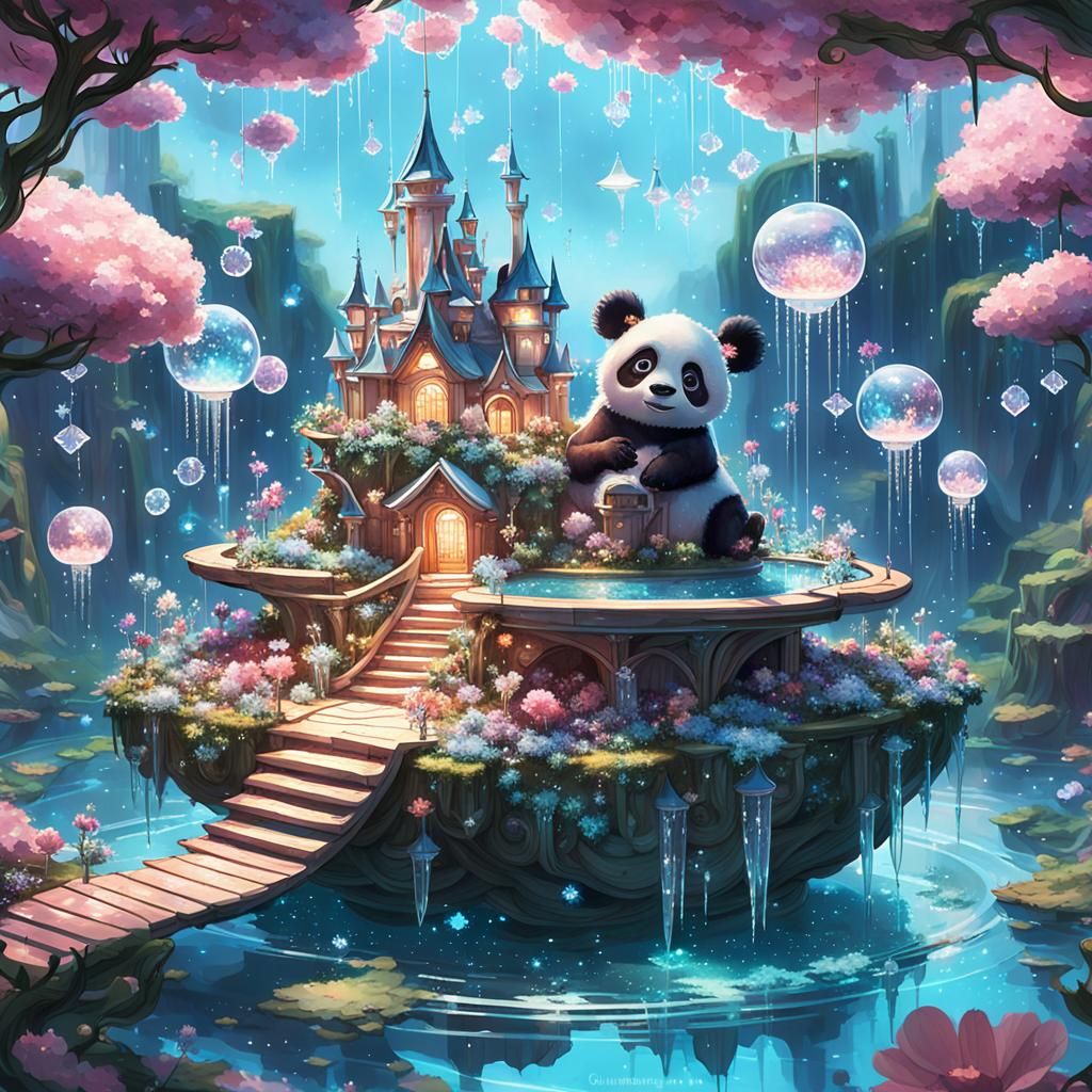 panda island - AI Generated Artwork - NightCafe Creator