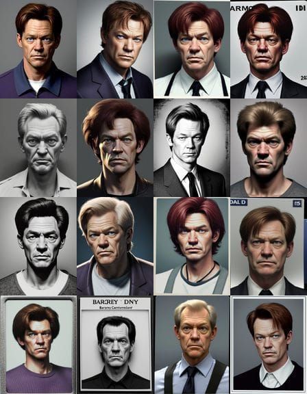 Barney Calhoun ID photo - Barney Calhoun ID Photo in Retro-...