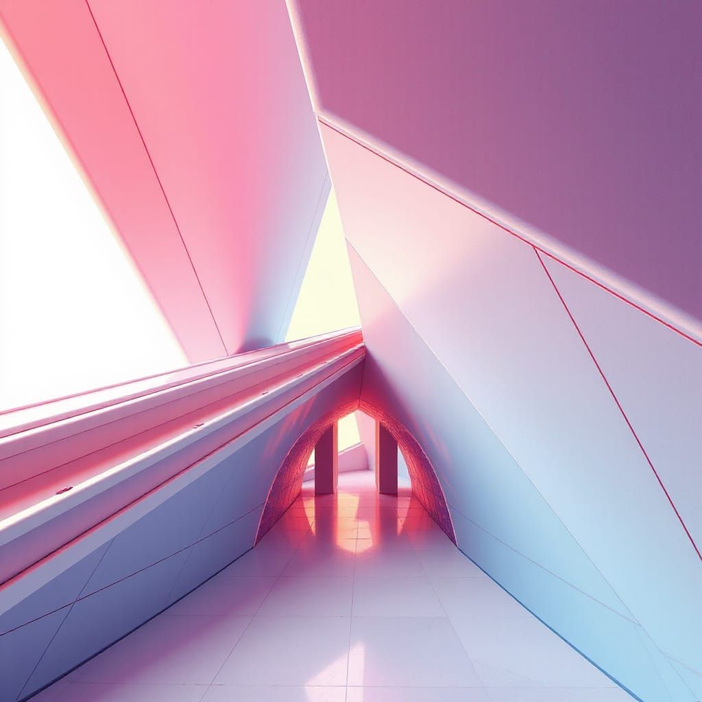 Planes and gradients! - Futuristic Architectural Design in H...