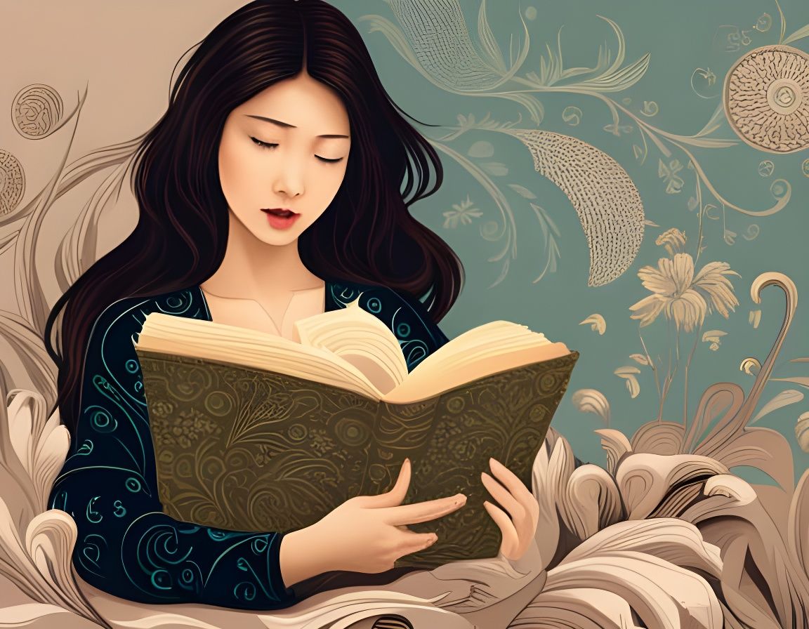 Peaceful Reading - AI Generated Artwork - NightCafe Creator