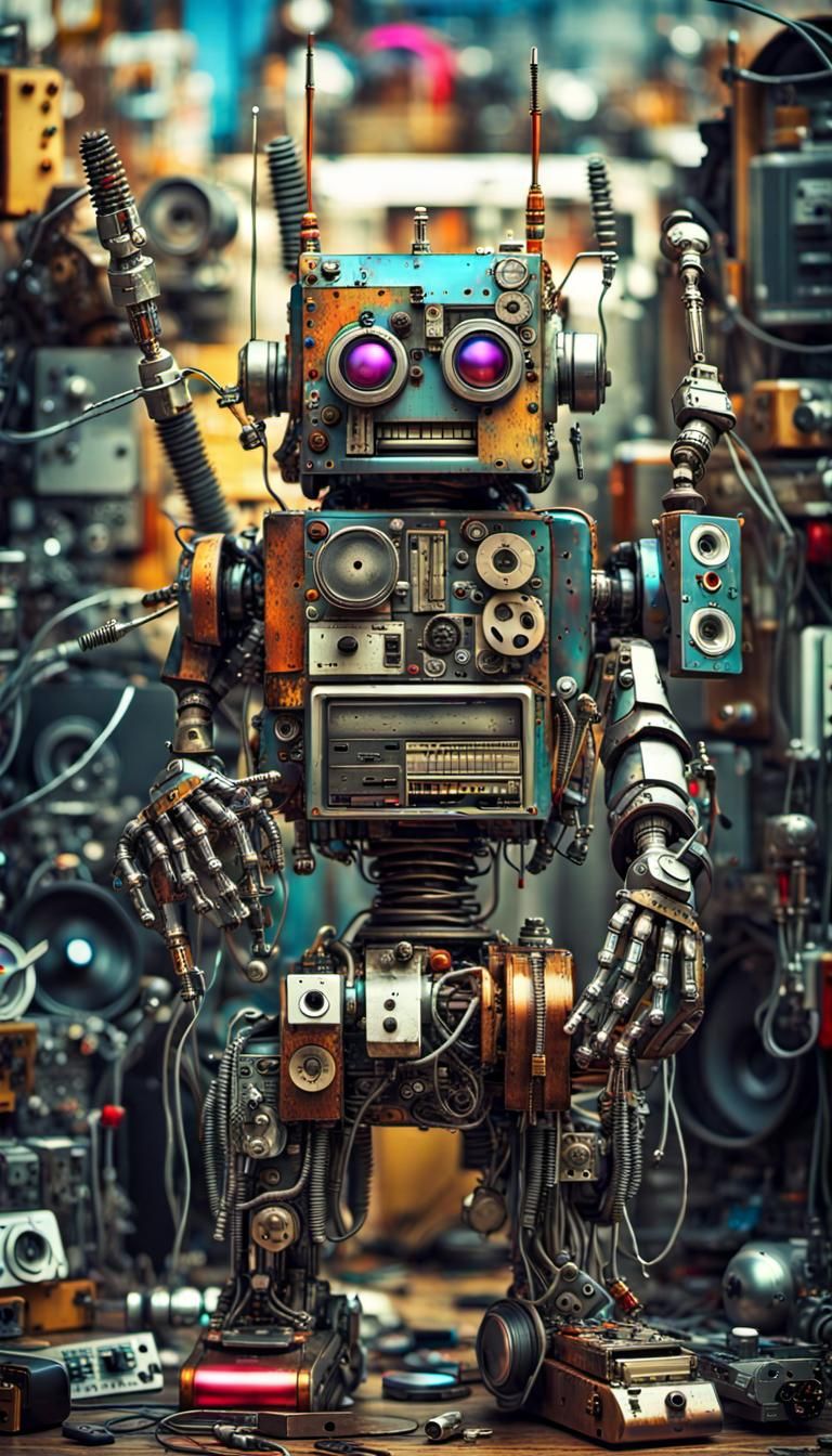 Scrap-punk workshop, 23apr24 - AI Generated Artwork - NightCafe Creator