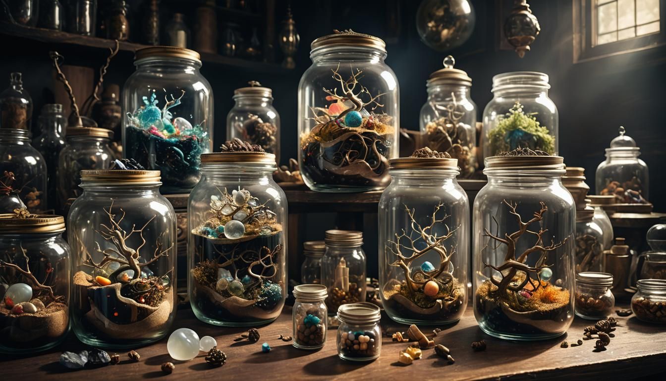 Twisted things. Smooth things. Odd Things... Yes, Things in Jars. - AI ...