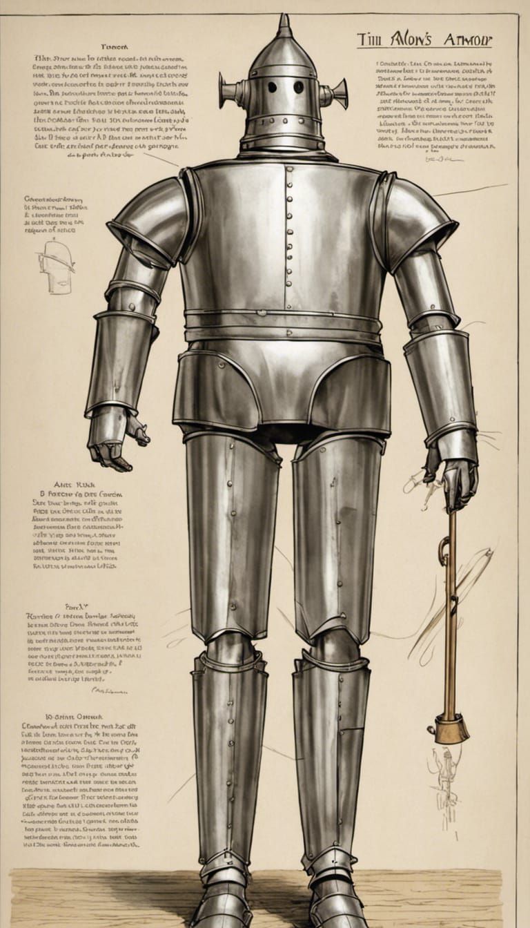 Tin Man's armor: This version of the tin suit appears robotic as well ...