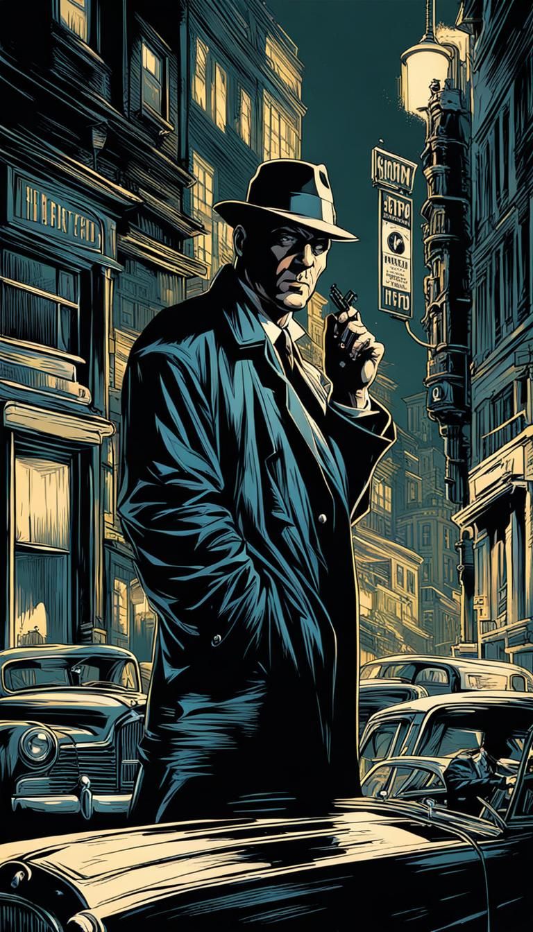 Detective Blue - AI Generated Artwork - NightCafe Creator