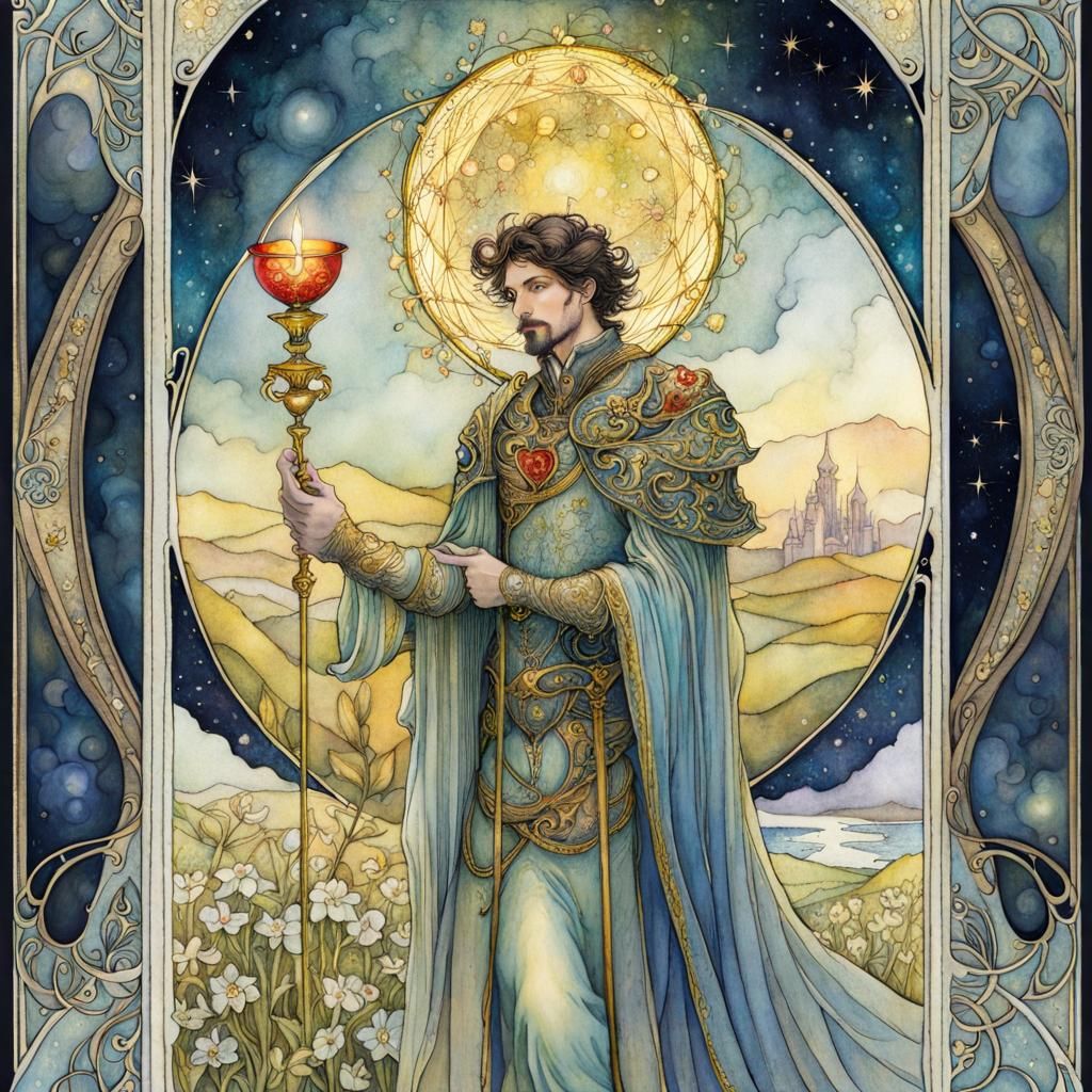 ((The Lover:1.3) (male) (tarot Card)) by Stephanie Law - AI Generated ...